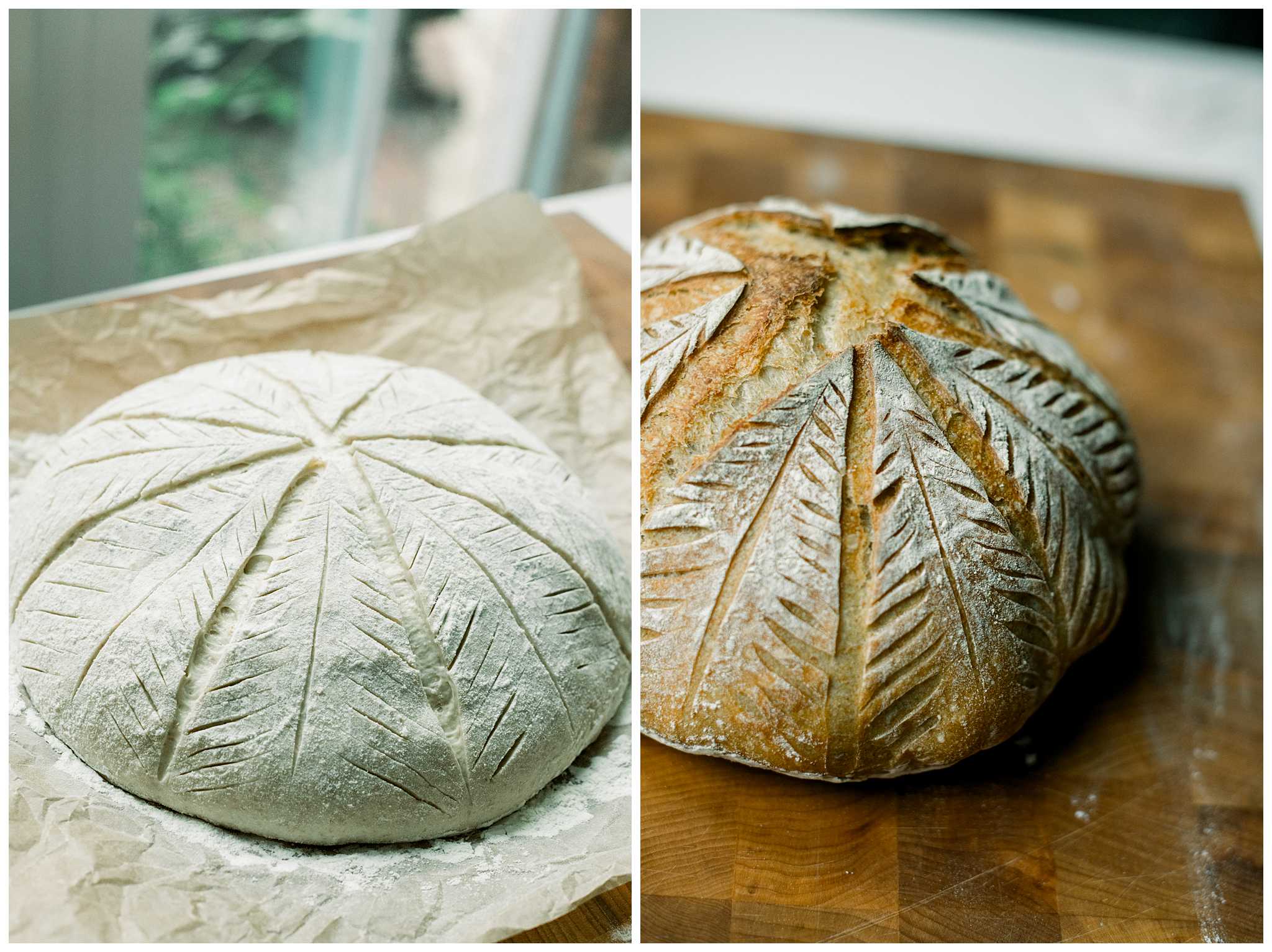 Christmas Sourdough Scoring Patterns - Real and Rustic