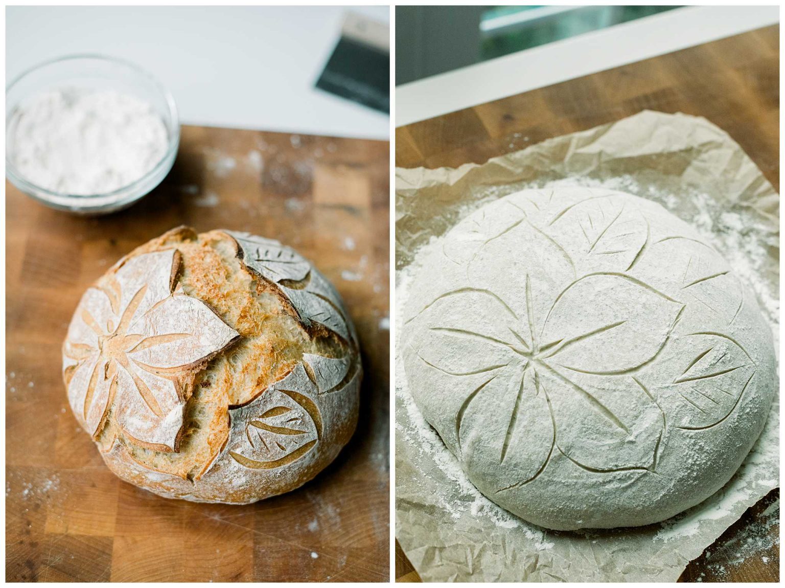 Christmas Sourdough Scoring Patterns - Real and Rustic